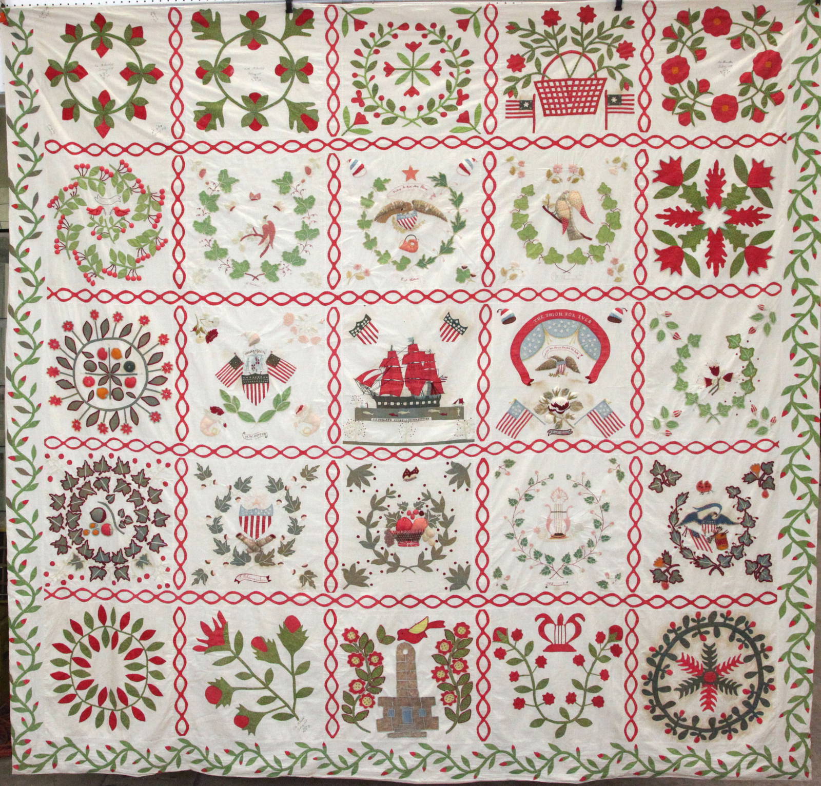 Baltimore Album Quilt Top Auction