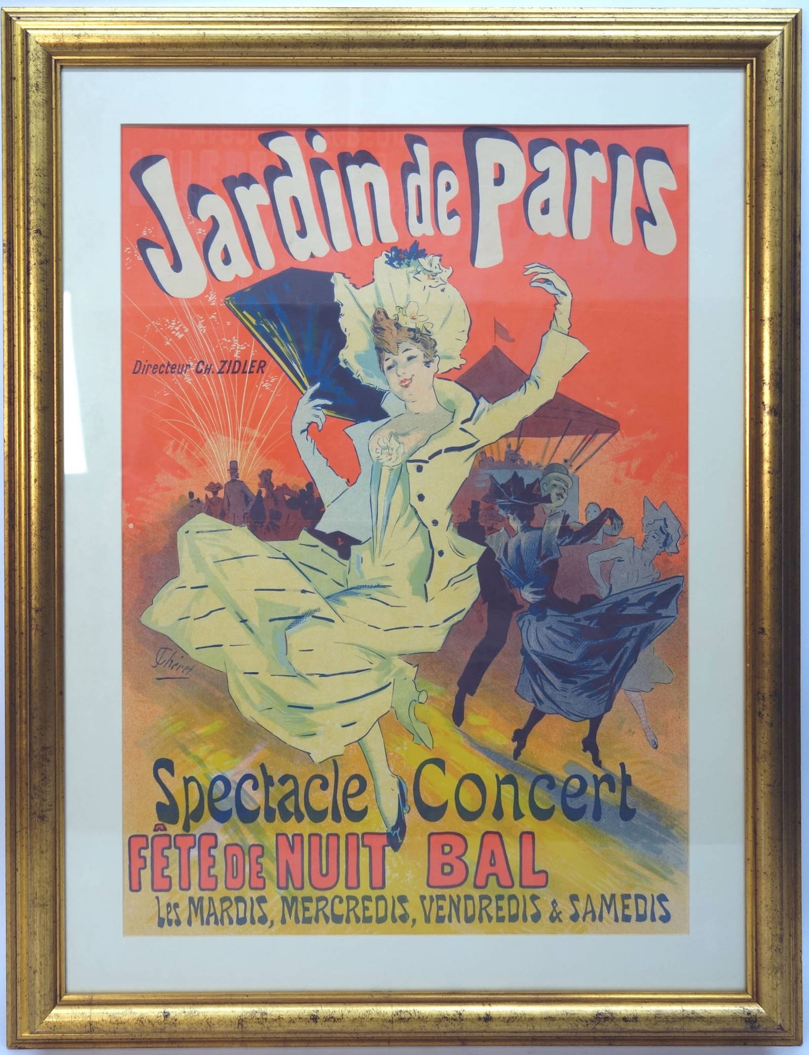 Jules Cheret Poster - Vintage Auction