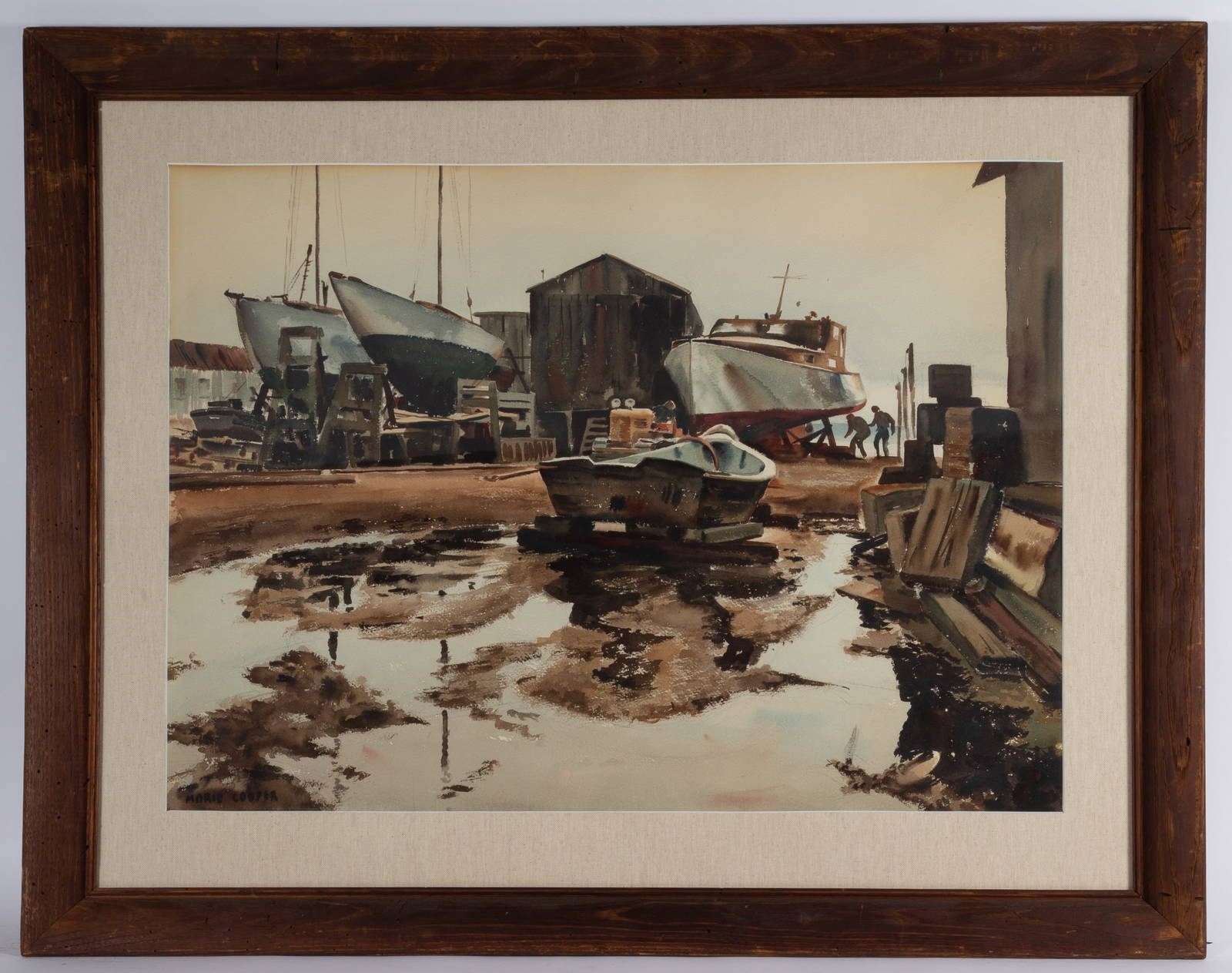 Mario Cooper Watercolor Auction