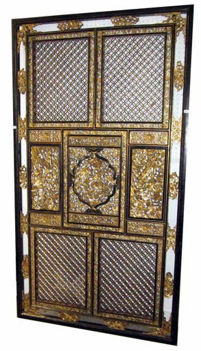 Oriental Carved Openwork Screen Panel