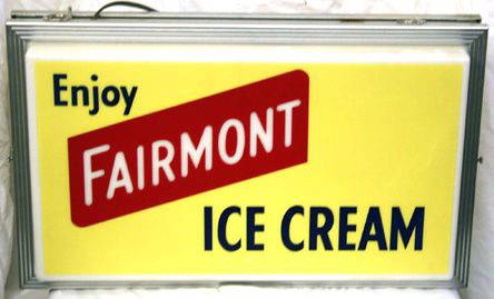 Fairmount Ice Cream Lite Up Sign