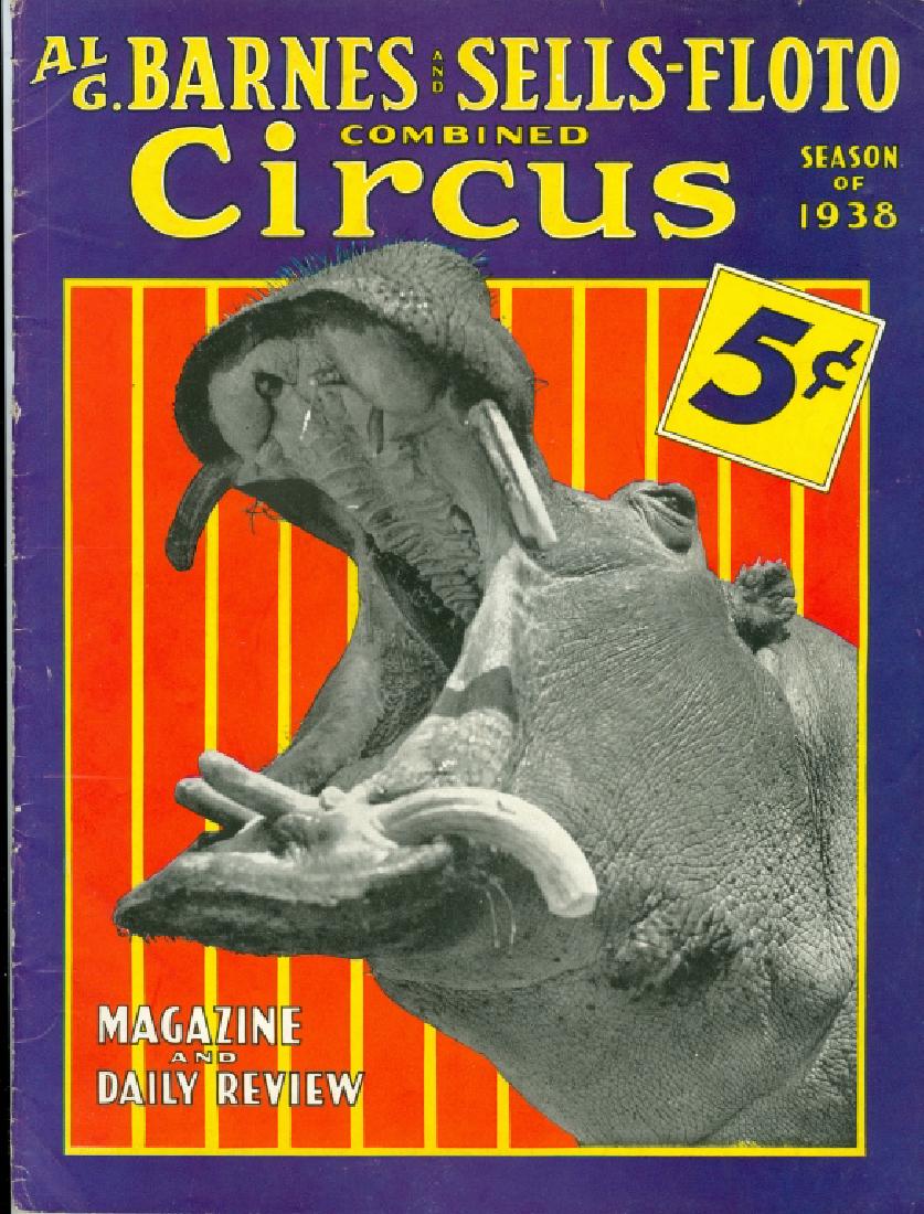 1938 Al G. Barnes / Sells-Floto Circus Program - Jul 18, 2019 | Blue ...