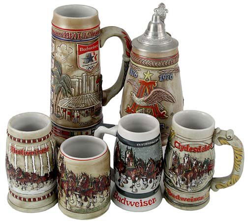 1976 98 Budweiser Beer Steins Plus