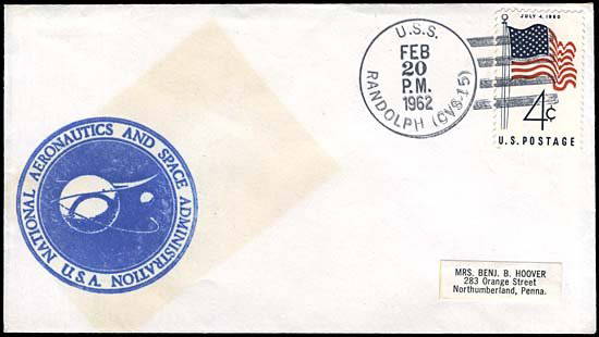 1962 Ma 6 U.s.s. Randolph Recovery Ship Cover