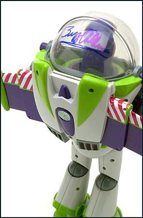 Buzz Lightyear Toy Autographed By Buzz Aldrin