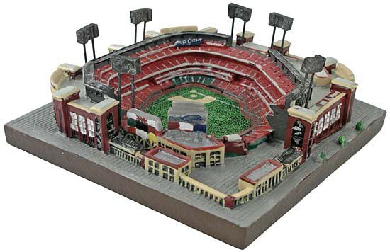 199: FOUR SCULPTED MINI-STADIUMS