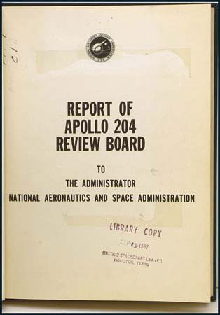1967 'report Of Apollo 204 Review Board'