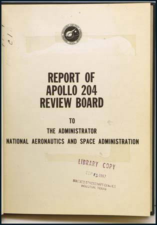 1967 'report Of Apollo 204 Review Board'