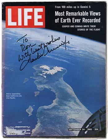 Charles Conrad Signed Life Magazines