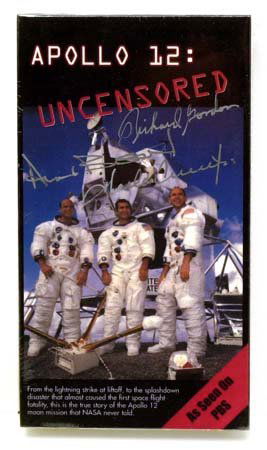 1969 Apollo 12 Videotape Signed By Crew