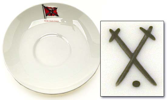 19: 1930s ZEPPELIN ORIGINAL PORCELAIN DZR PLATE