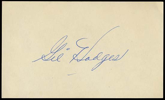 1796: GIL HODGES CUT SIGNATURE