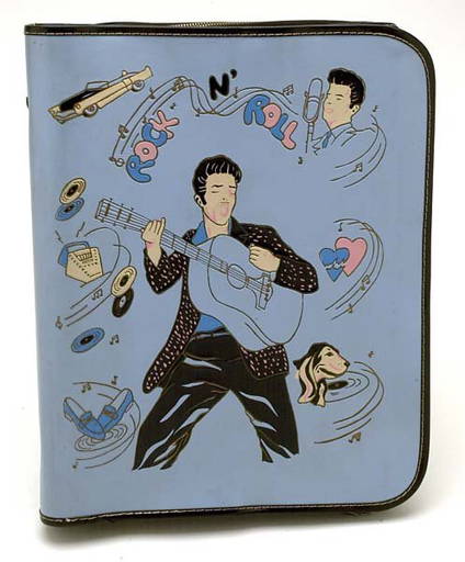 Unauthorized Elvis Zippered Notebook Binder