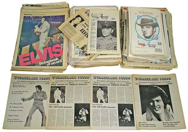 1960s 90s Newspapers With Elvis Articles
