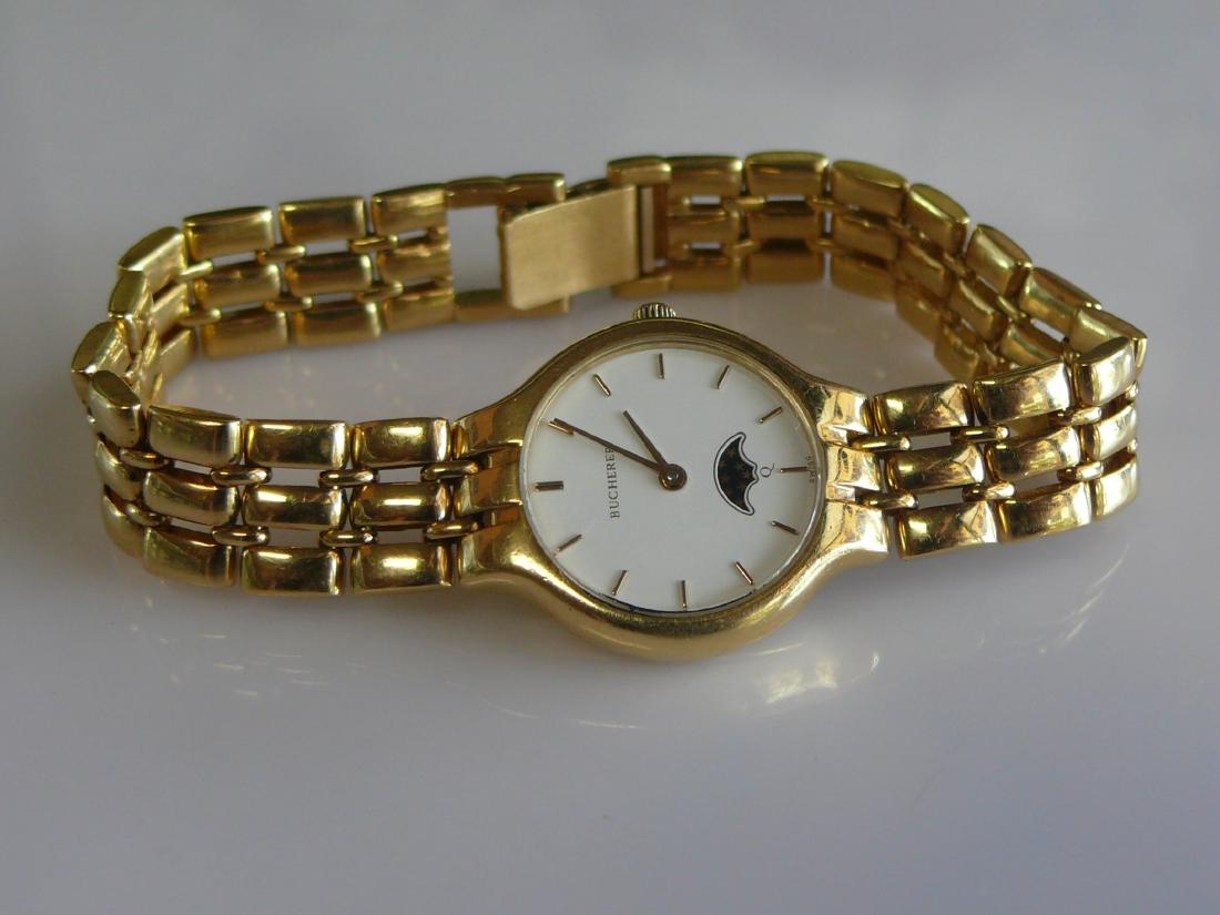 18k Gold Ladies Bucherer Q watch