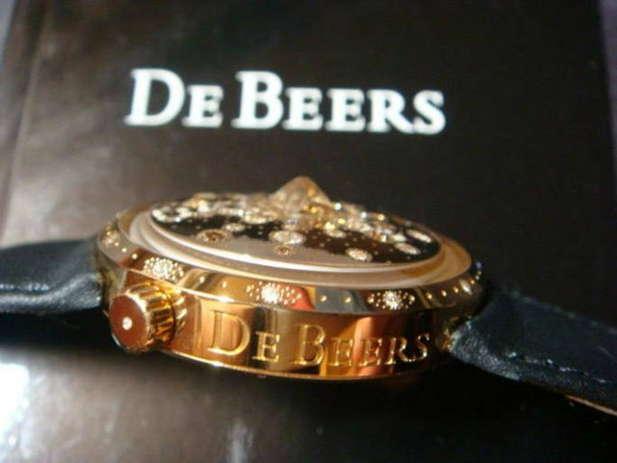 18k Gold De Beers Talisman Suntime Watch