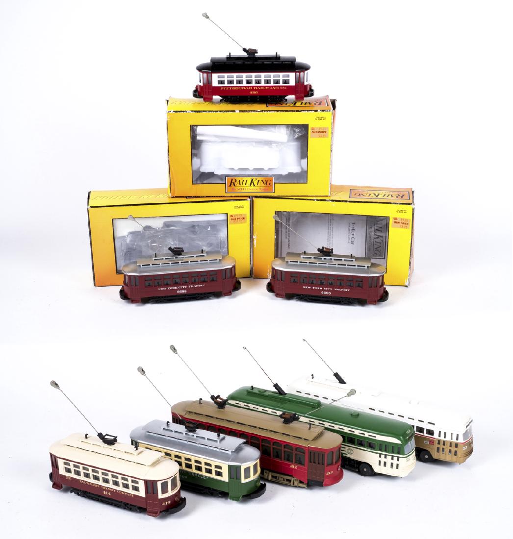 8 Mth & Railking Trolley Cars