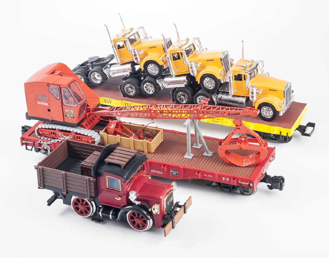 3 G Scale Cars Incl Lgb Flat Bed Truck
