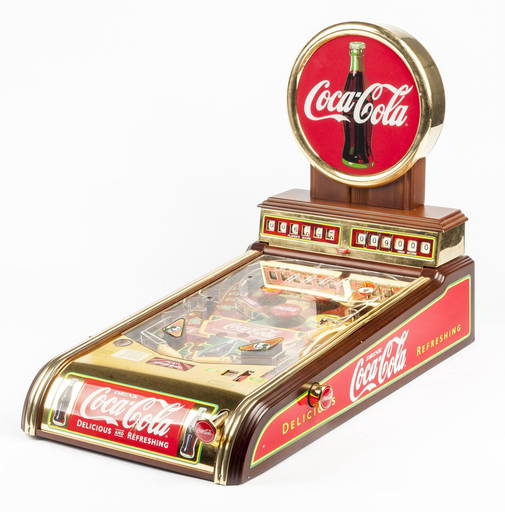 Coca Cola Franklin Mint Pinball Machine In Ob