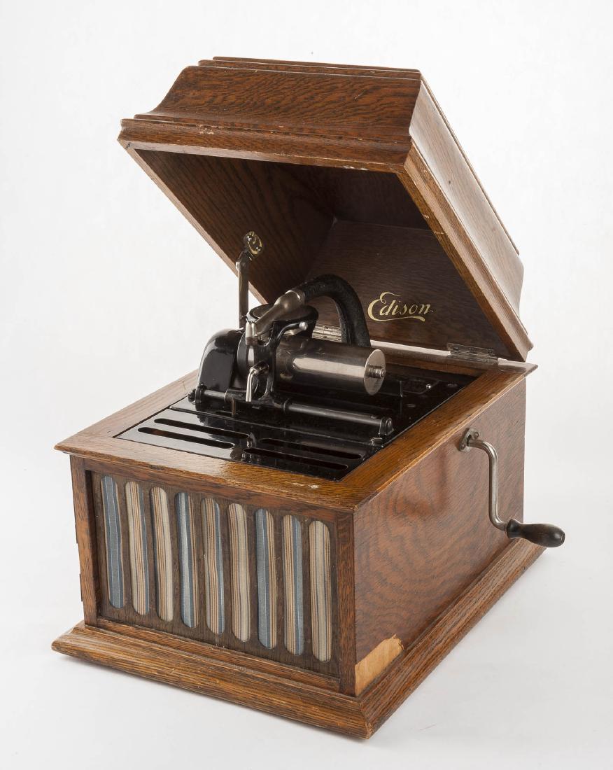 Edison Amberola Home Phonograph Cylinder Music Box