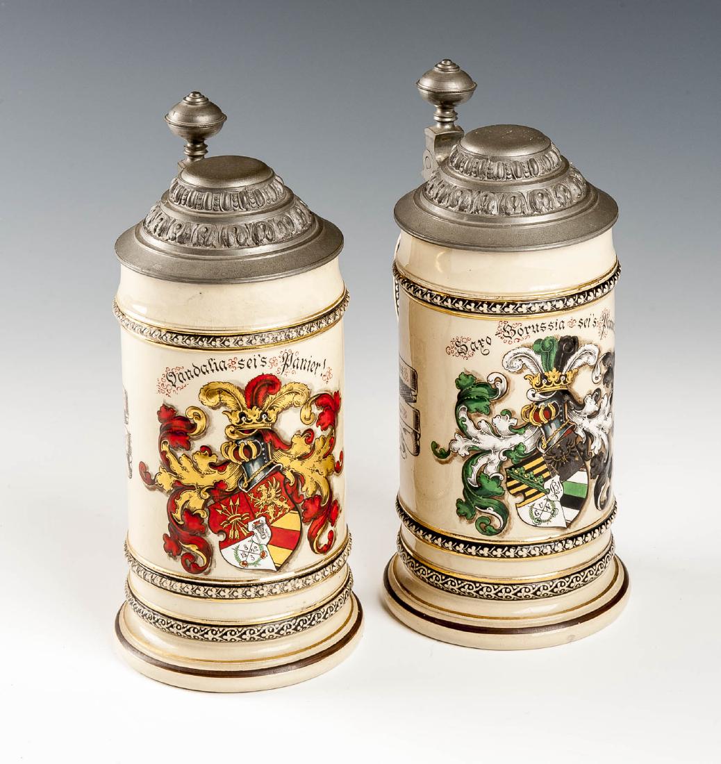 2 Heidelberg Coat of Arms Steins