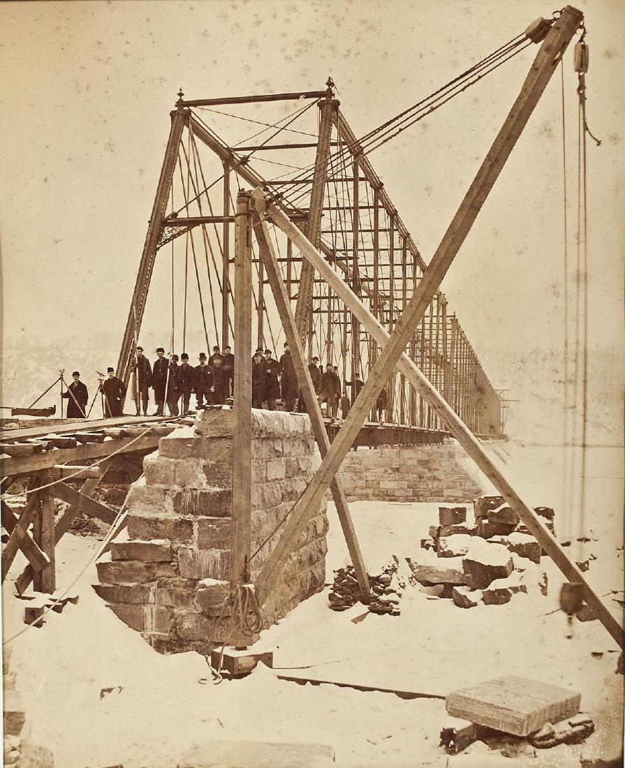 C 1890 Photo of the Walnut St Bridge in Harrisburg