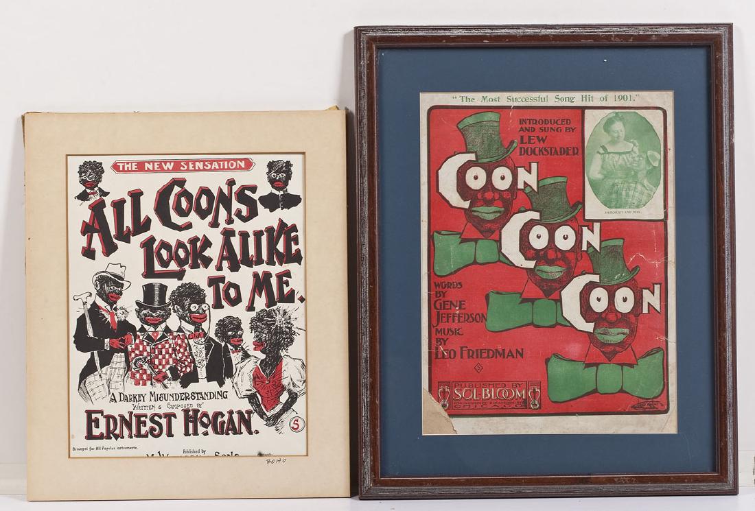 2 Minstrel Posters Inc. All Coons Look Alike To Me