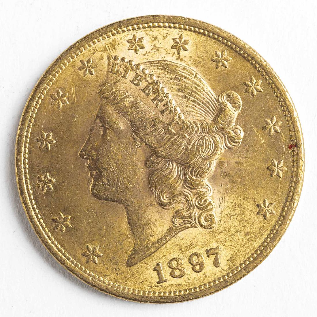 1897 $20 Liberty Head Gold Coin