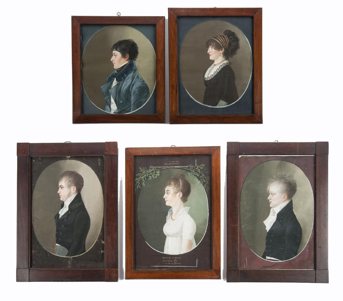 5 18th C Portraits of the Felder Family