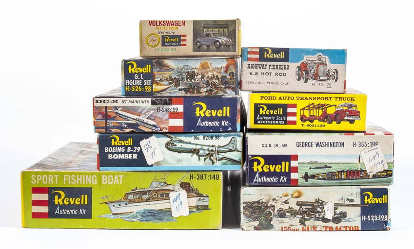 9 Vintage Revell Model Kits in OBs Incl Planes - Mar 18, 2018 | Cordier ...