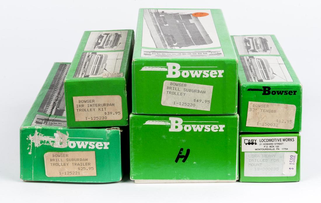 6 Bowser O & Ho Kits In Obs Incl Trolleys