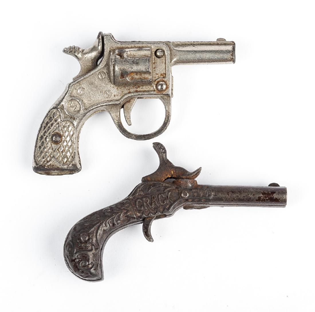 2 Cast Iron Cap Guns Incl Ives & Kenton