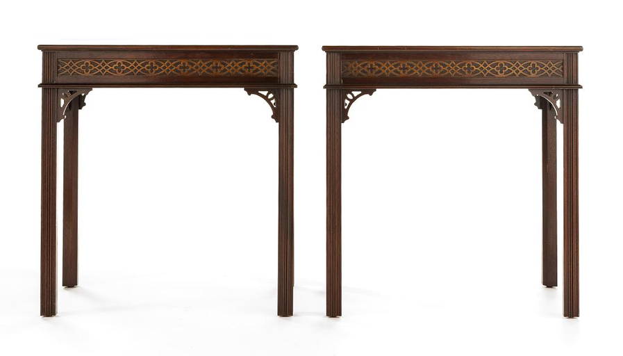 Pair Of Kittinger Chippendale End Tables