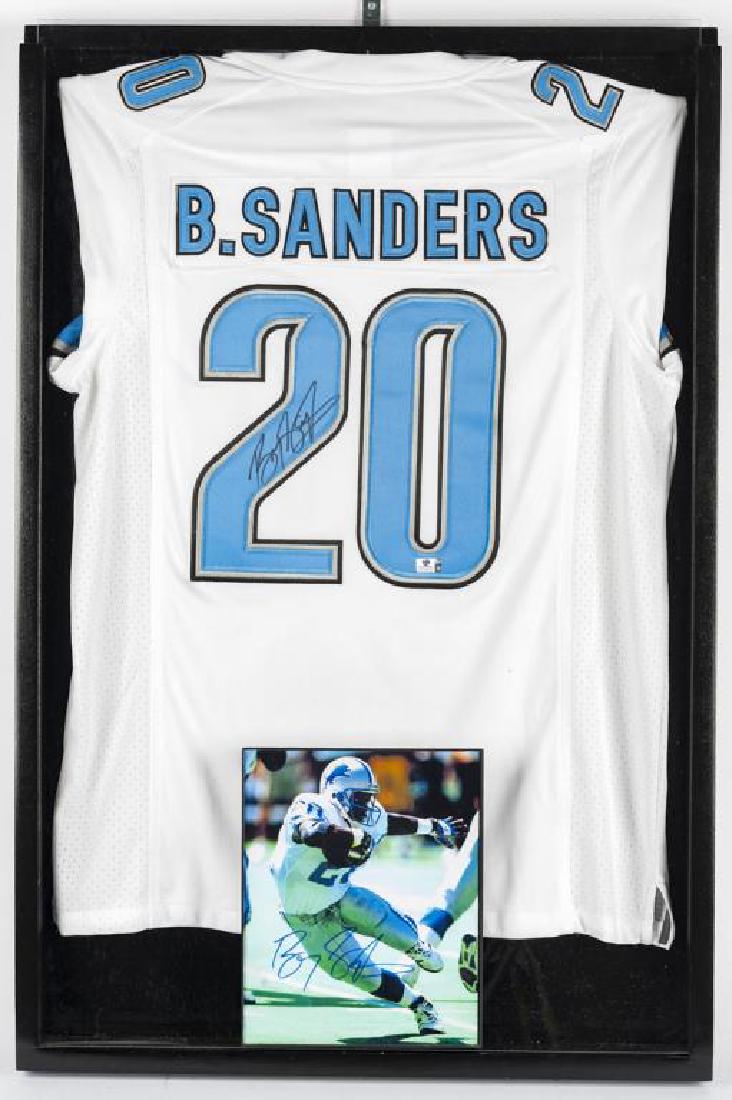 Autographed Barry Sanders Football Jersey