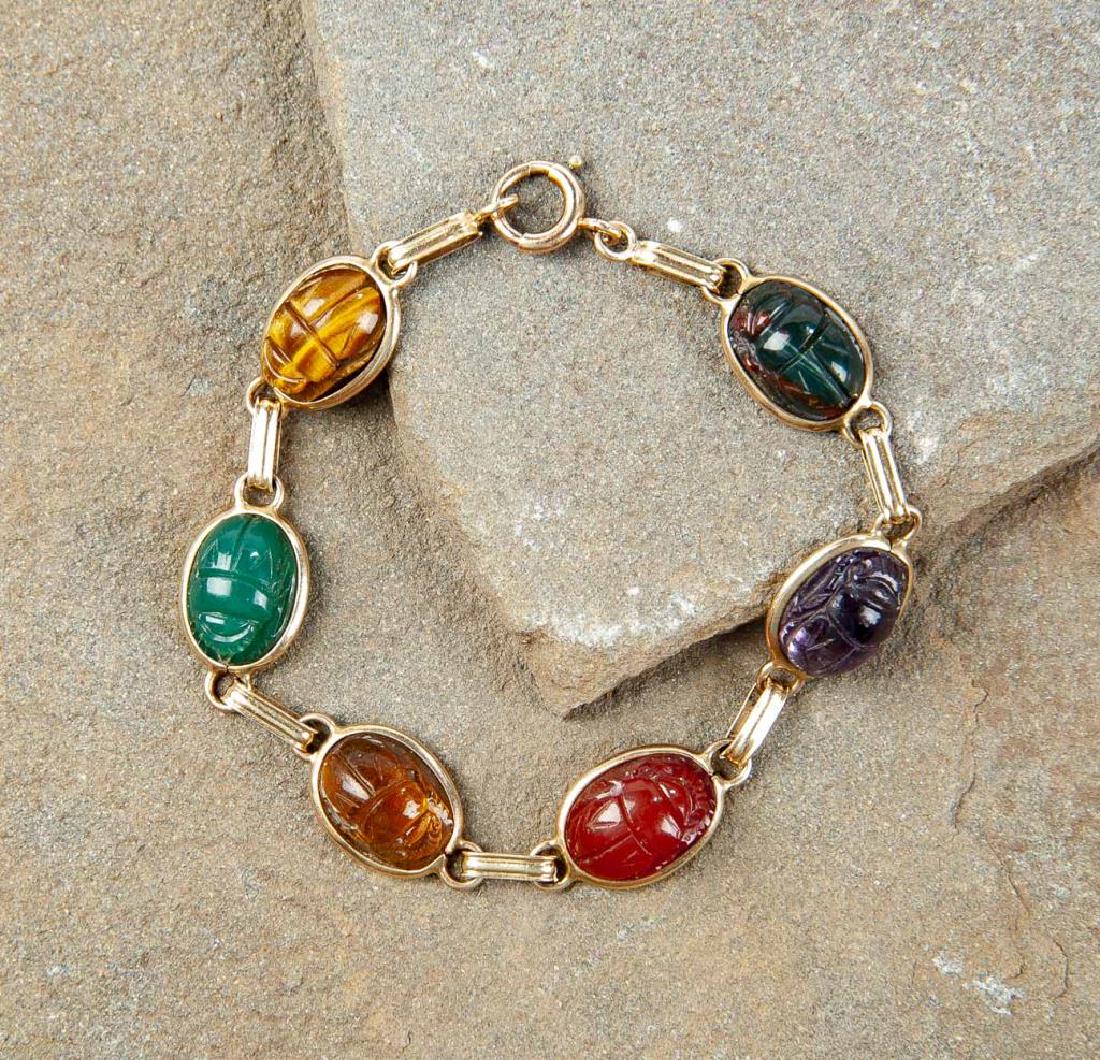 14K Scarab Bracelet - Jul 08, 2018 | Cordier Auctions & Appraisals in PA