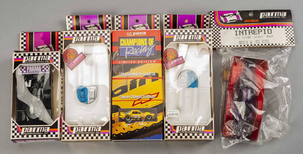 5 Parma Slot Cars In Obs Incl Porsche