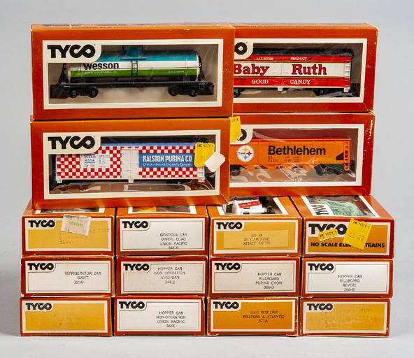 20 Tyco Ho Scale Rolling Stock In Obs