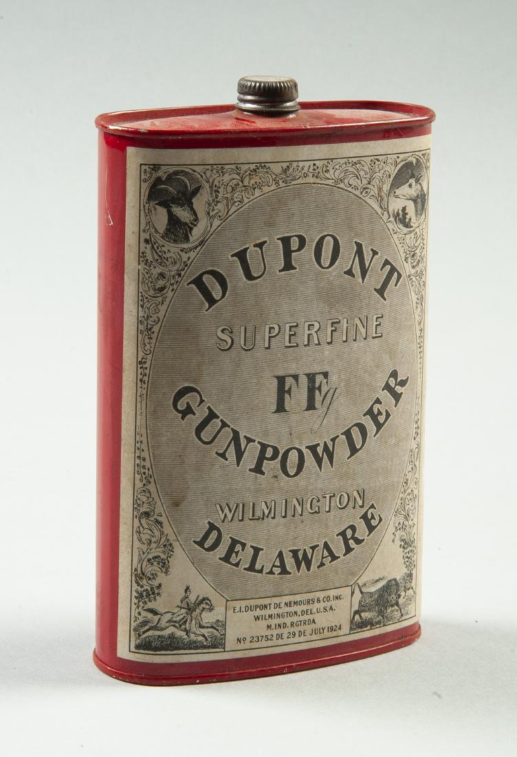 Dupont Superfine Gunpowder Flask, 19th C.