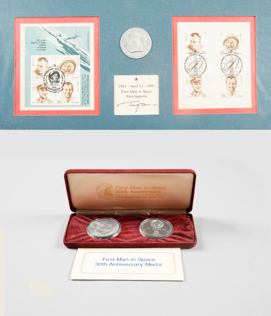 First Man In Space Coins, Medals, And Stamps