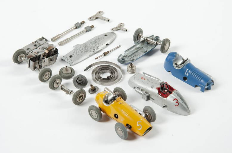 Schuco Die Cast Micro Racer Windup Car & Parts