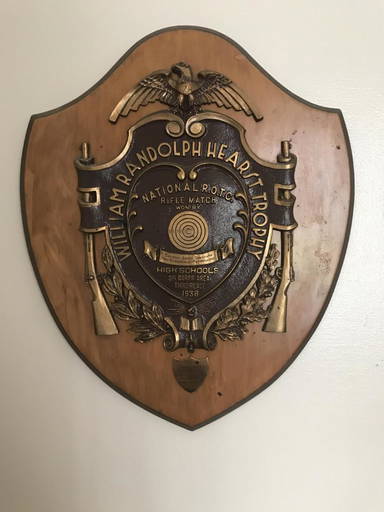 1938 3rd Place National Rotc Rifle Match Plaque