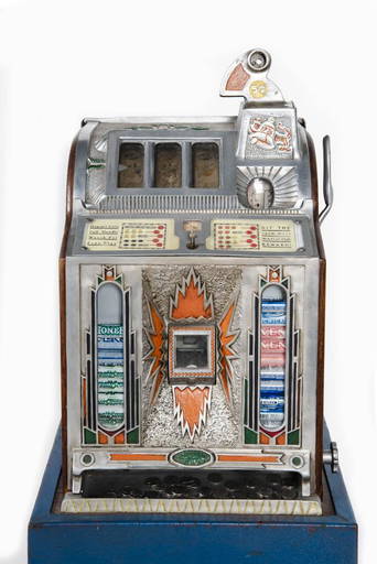 Mills Nickel Slot Machine With Stand