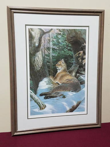 Ned Smith "big Woods Bobcat" Print