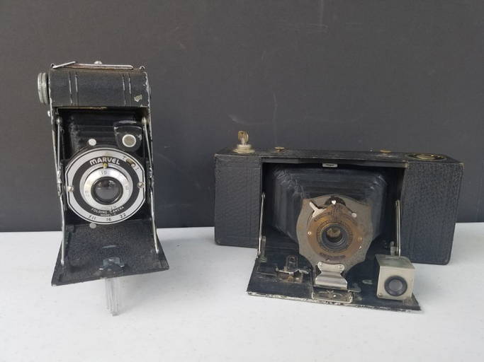 Kodak And Marvel Folding Cameras