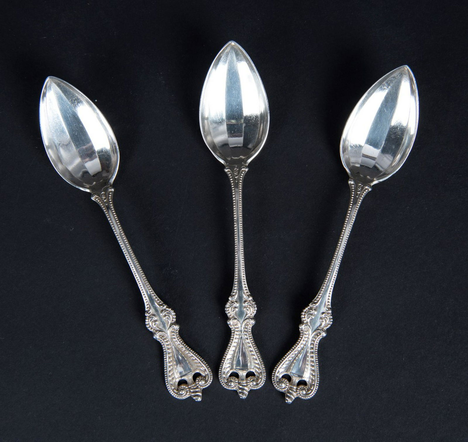 3 Sterling Old Colonial Towle Grapefruit Spoons