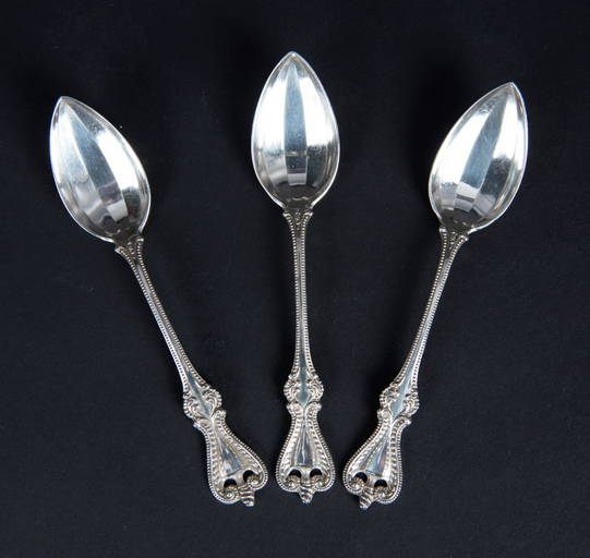 3 Sterling Old Colonial Towle Grapefruit Spoons