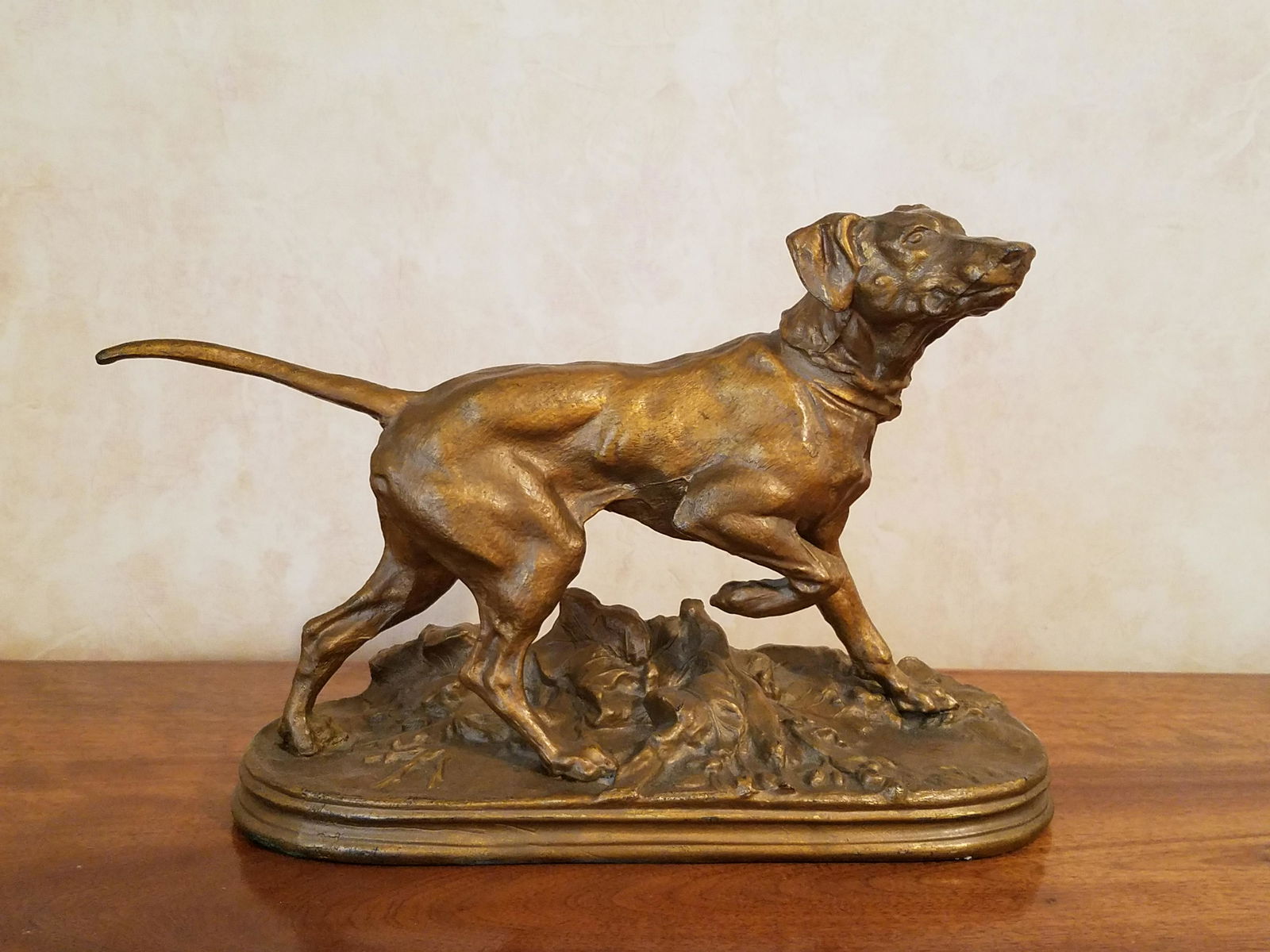 Cast Dog Sculpture