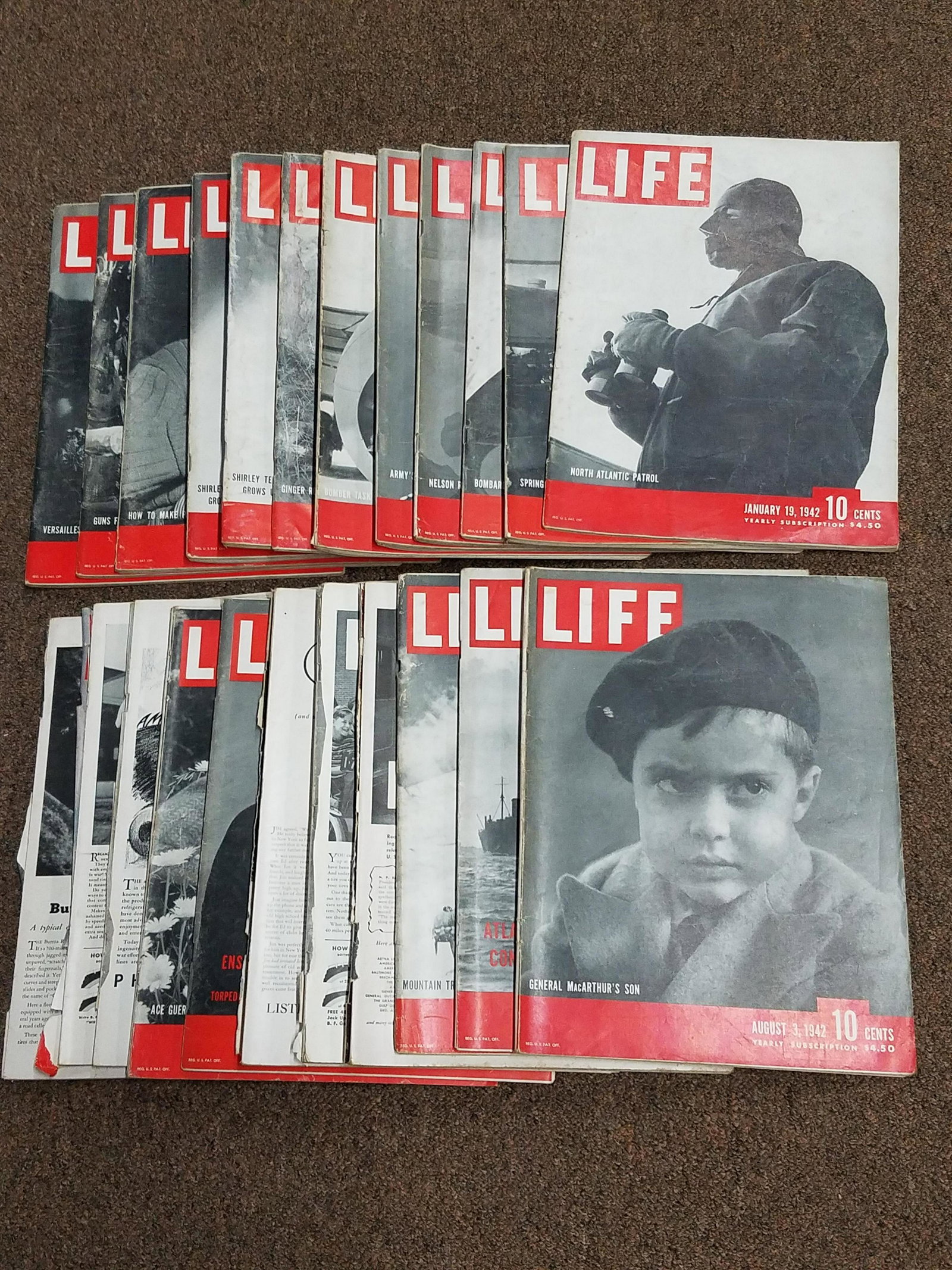 23 Issues of 1942 LIFE Magazine - Sep 07, 2019 | Cordier Auctions ...