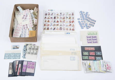 American Stamp Albums Of Mint Blocks, Full Sheets & Commemoratives (300+)