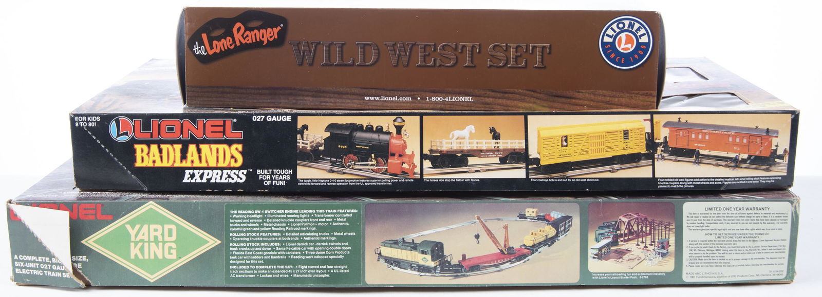 3 Lionel O/o27 Train Sets In Obs